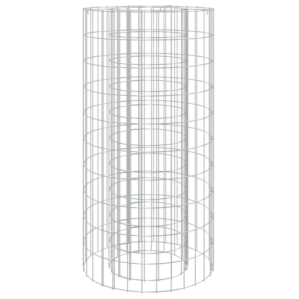 Olcsó vidaXL horganyzott vas gabion tűzrakó Ø 50 cm | vidaXL.hu